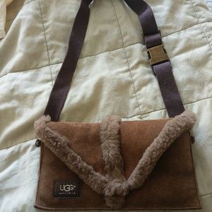 60% off UGG Handbags - UGG Grab Bag Mini Tote Purse Pink Suede Leather ...